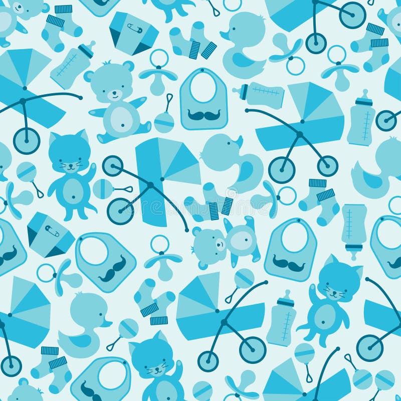 Boy Baby Shower Invitation Card Stock Vector - Illustration of design ...