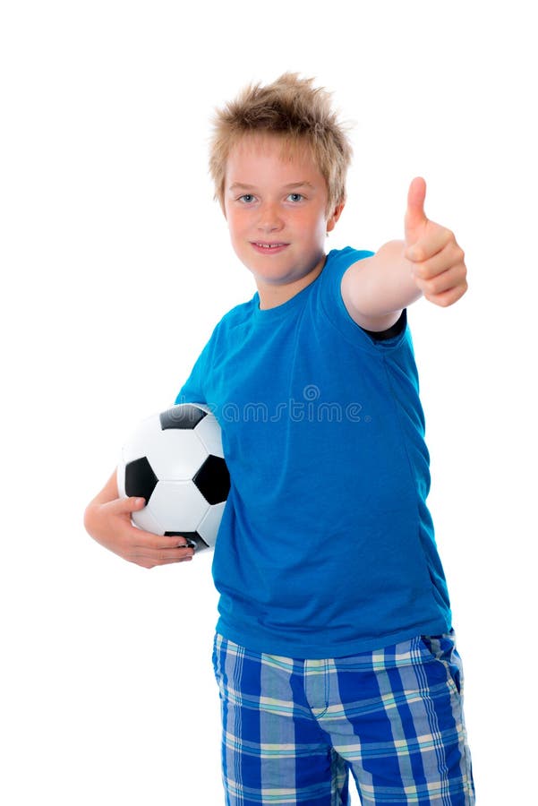 Jubilation Boy with Ball and Cup Stock Image - Image of game ...