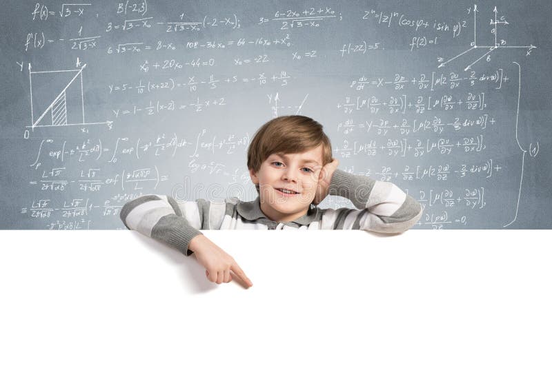 Boy with banner stock photo. Image of copy, cute, message - 56669488