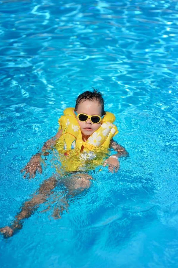 The boy in pool stock photo. Image of satisfaction, boys - 2953508
