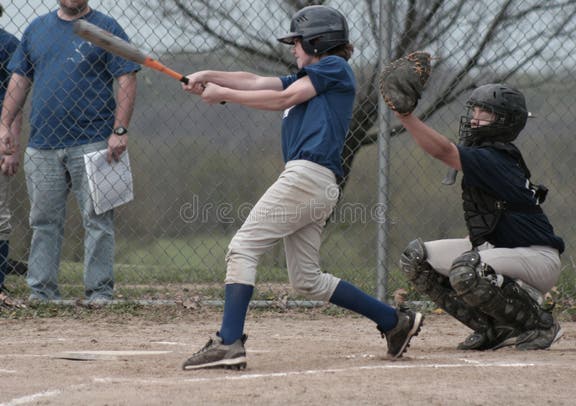 Boy Batter Batting Baseball Stock Photo - Image of baseball, home: 2349110