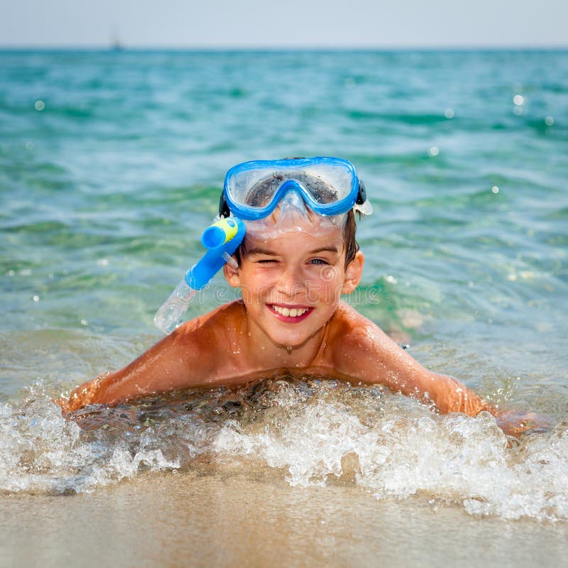 Boy on a beach stock image. Image of leisure, seaside - 38288725