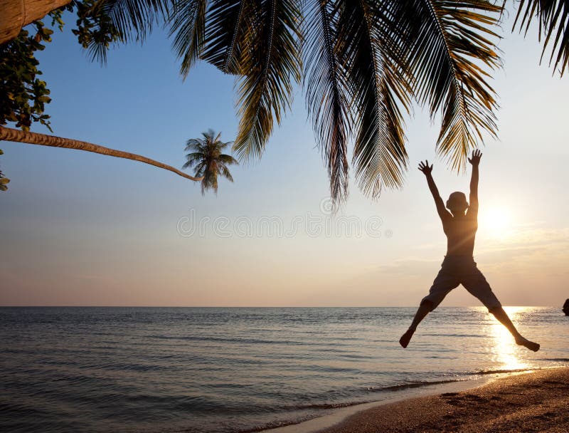 Boy on the beach stock image. Image of happy, waves, ocean - 54161875