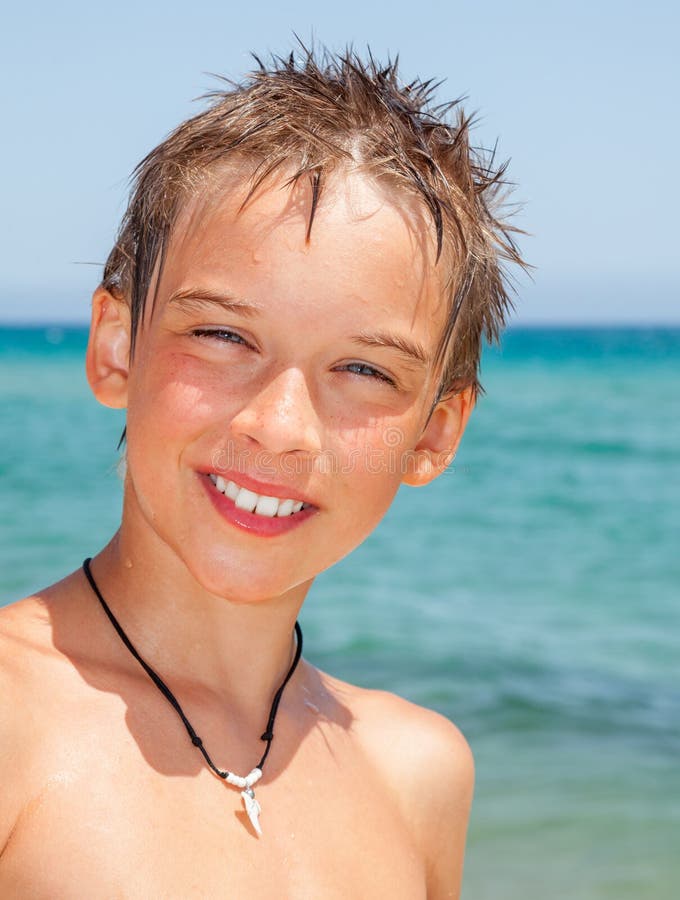 Boy on a beach stock photo. Image of summer, tanning - 51059098