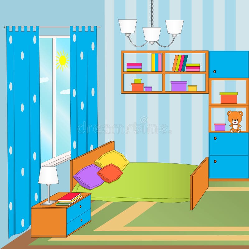 Cartoon Boy Bedroom Stock Illustrations – 1,878 Cartoon Boy Bedroom ...