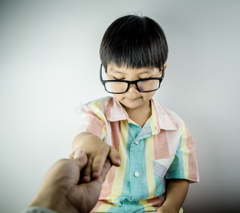 Boy is Being Pulled Out while Using Tablet Stock Image - Image of ...