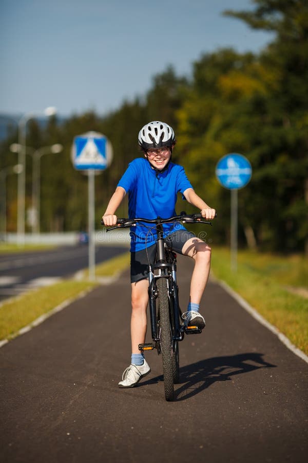 Boy biking stock image. Image of playful, cycling, ride - 37018101
