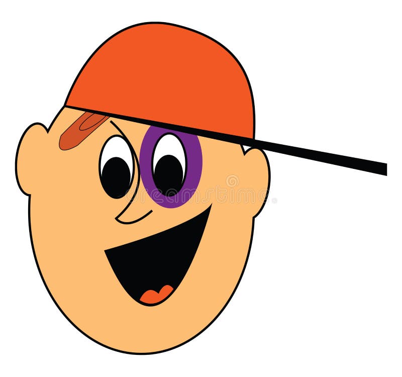Boy with Black Eye stock illustration. Illustration of cartoon - 41194928
