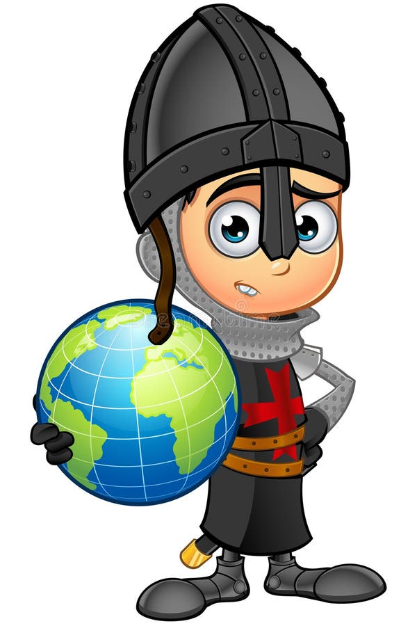 Boy Black Knight - Two Thumbs Up Stock Vector - Illustration of black ...