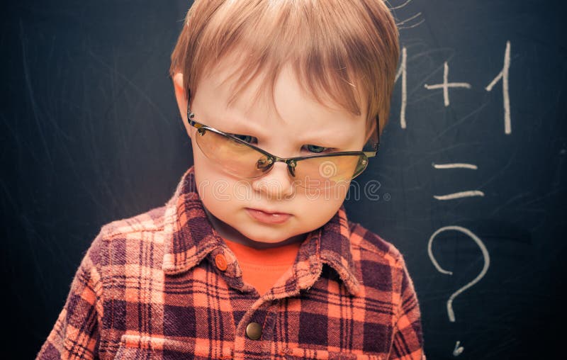 Boy at blackboard stock image. Image of positive, blackboard - 40772139