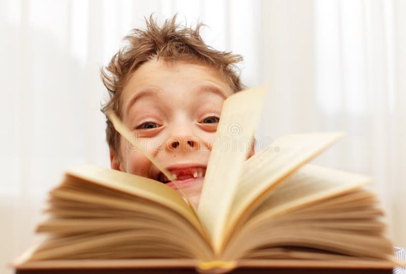 Boy with book stock photo. Image of cheerful, beautiful - 15061084