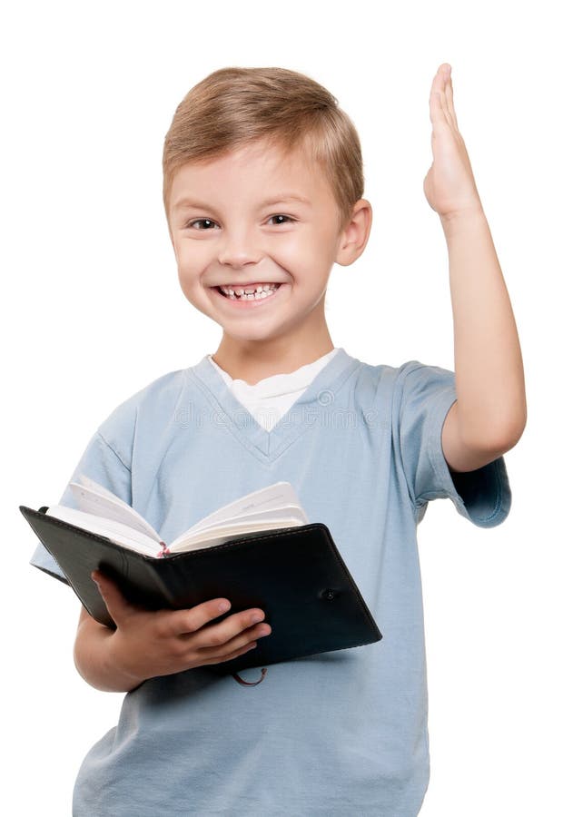 Student child with a book stock photo. Image of offspring - 14146742