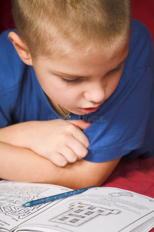 Boy with book stock photo. Image of paper, book, white - 4134836