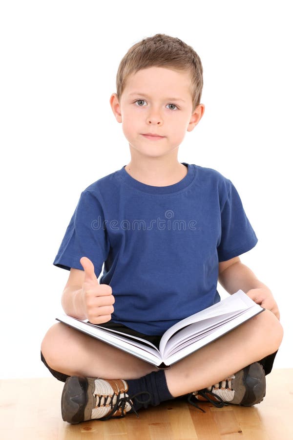 Boy and book stock image. Image of relaxing, relaxation - 3440023
