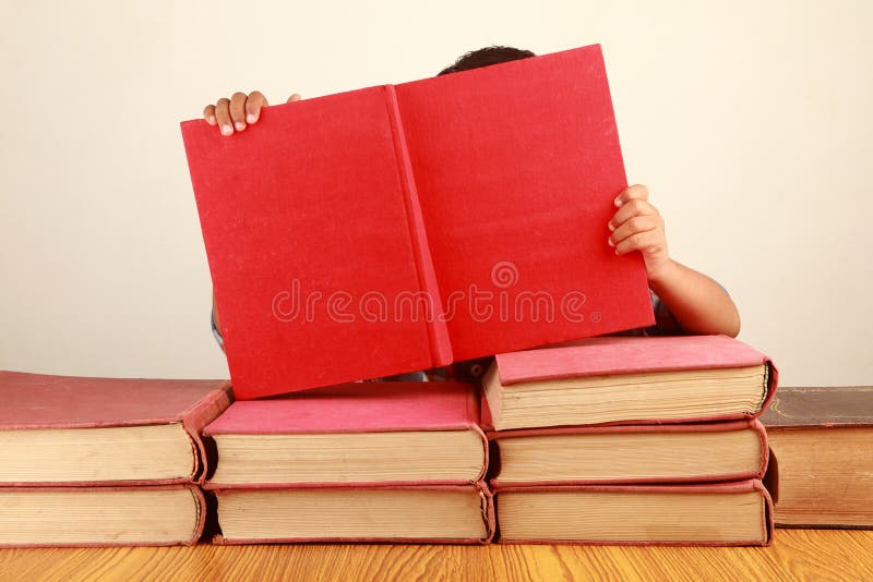 Boy and books stock photo. Image of book, paper, reading - 21590526