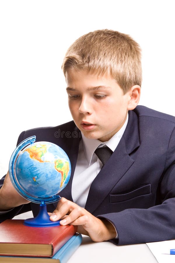 The Boy and a Pile of Books Stock Photo - Image of child, reading: 6112150