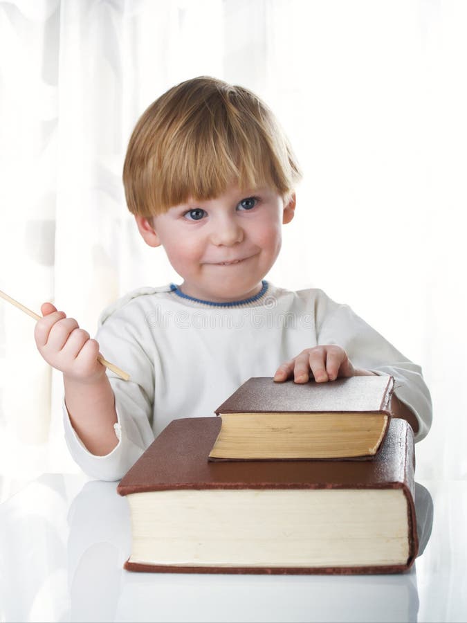The Boy With Books Picture. Image: 8208491