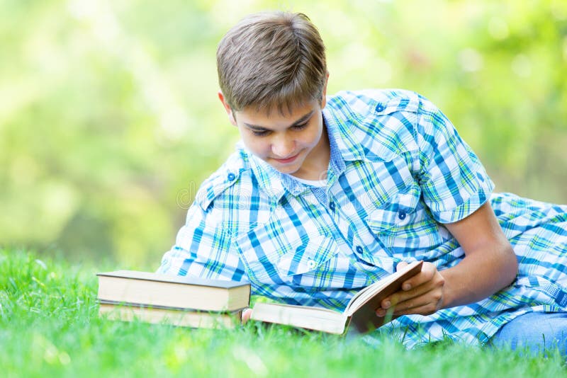 Boy with books stock photo. Image of learn, pupil, lifestyle - 33685012