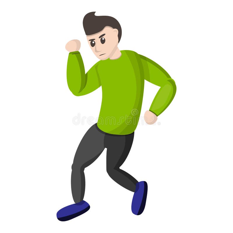 Boy Break Dance Icon, Cartoon Style Stock Vector - Illustration of ...