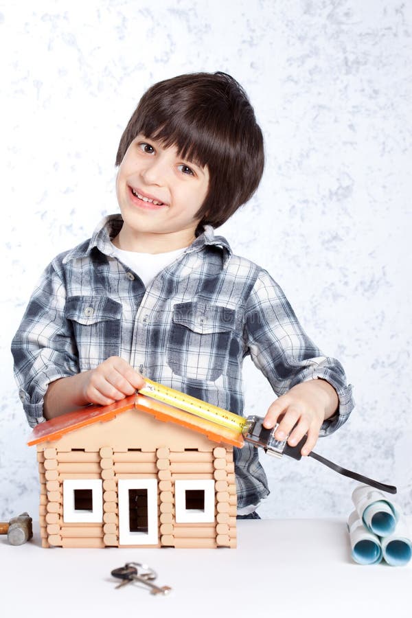 Boy builder stock photo. Image of construction, person - 39340302