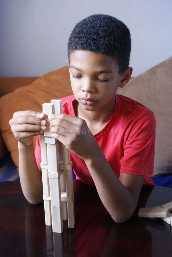 Boy building. stock photo. Image of beautiful, leisure - 75589834