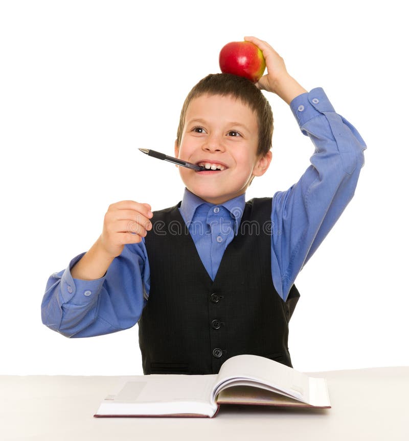 Boy in a Business Suit with Diary Stock Photo - Image of strong, diary ...