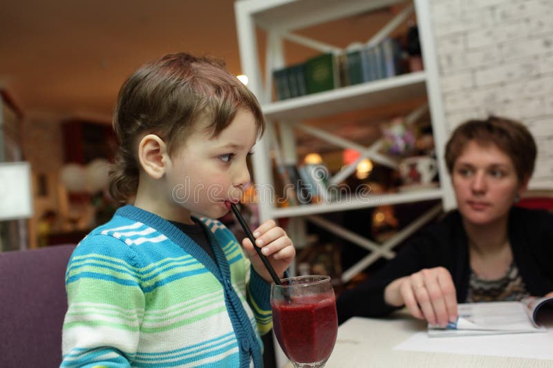 Boy in a cafe stock image. Image of activity, refreshment - 52566811