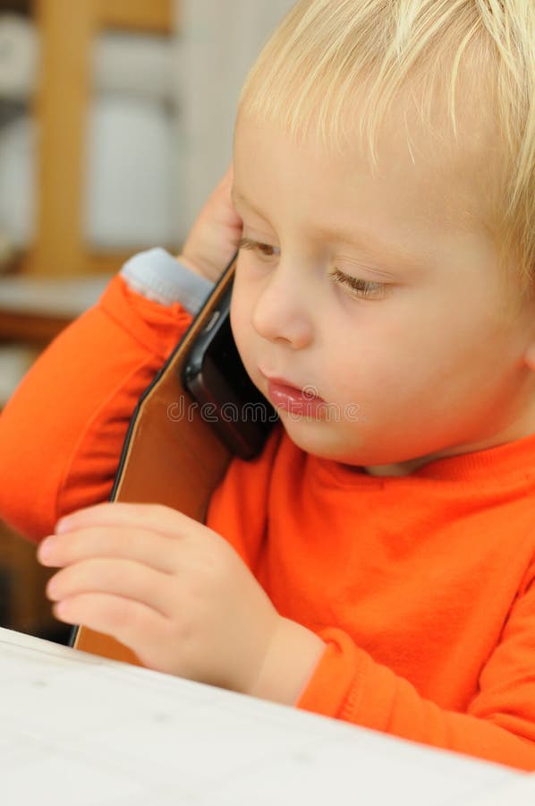 Boy calling stock image. Image of little, calling, portrait - 36507489