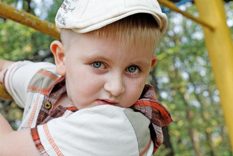 Boy in a cap stock photo. Image of nice, cheerful, caucasian - 26770558