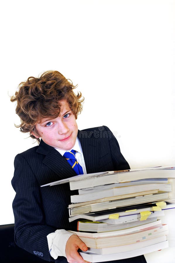 Too Much Homework Assignments Stock Image - Image of teen, young: 16287353