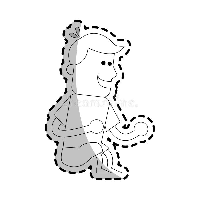 Boy cartoon icon stock vector. Illustration of play, beautiful - 85370022