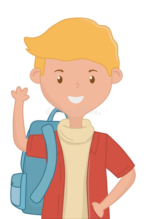 Boy Cartoon of School Design Stock Vector - Illustration of study ...