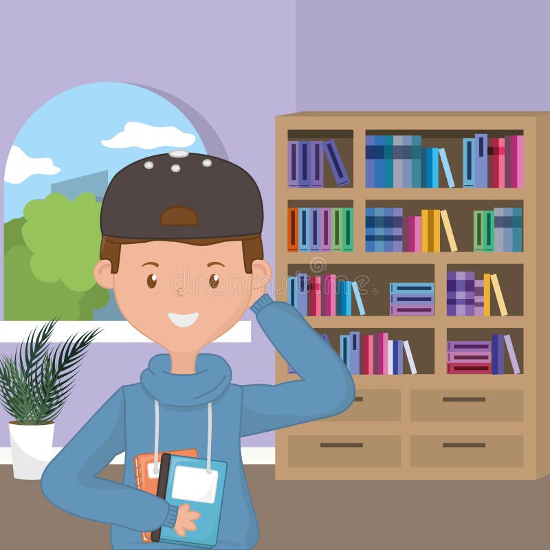 Boy Cartoon of School Design Stock Vector - Illustration of learning ...