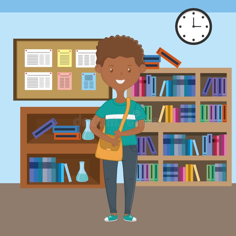 Boy Cartoon of School Design Stock Vector - Illustration of education ...
