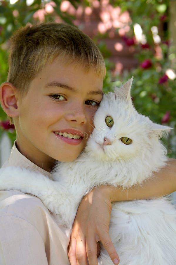2,743 Kid Boy Pet Cat Stock Photos - Free & Royalty-Free Stock Photos ...