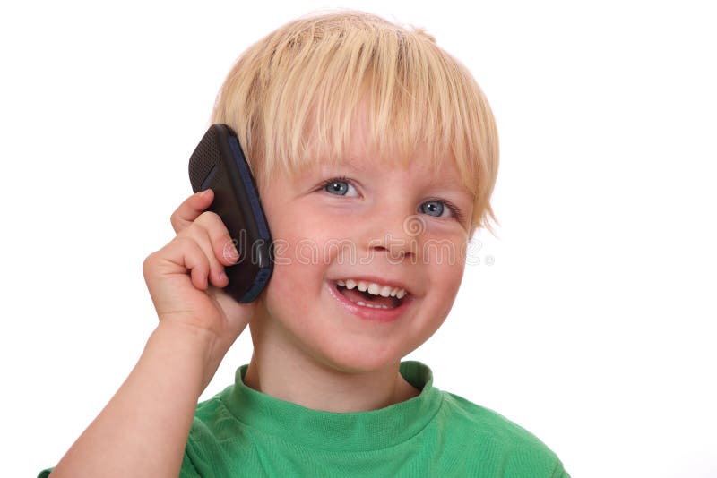 Boy with cell phone stock photo. Image of cellphone, conversation ...