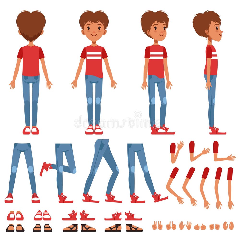 Character Constructor Boy Stock Illustrations – 1,541 Character ...