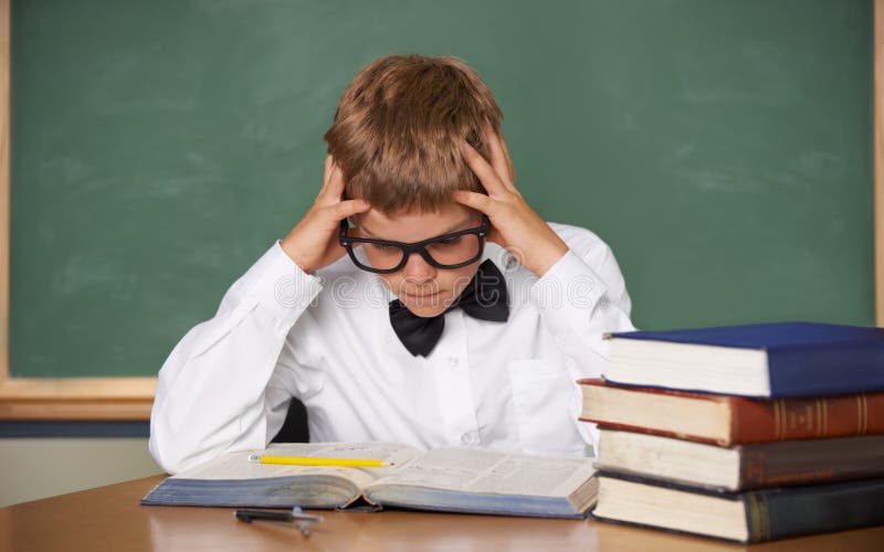 Boy Child, Stress and Thinking with Books, Classroom and Anxiety for ...