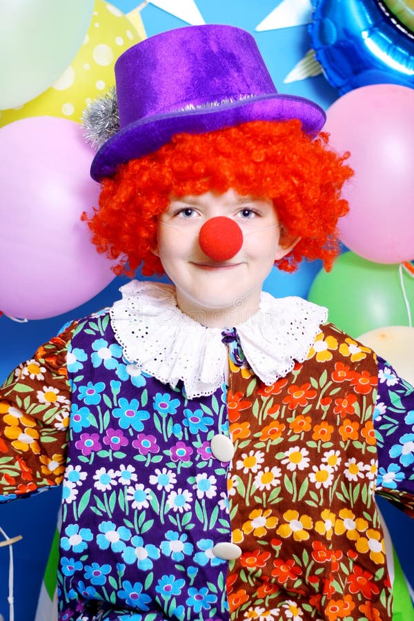Boy clown stock photo. Image of baby, decoration, actor - 75961294