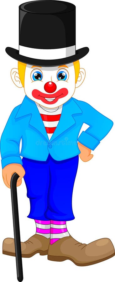 Boy in Clown Costume Cartoon Stock Vector - Illustration of face ...
