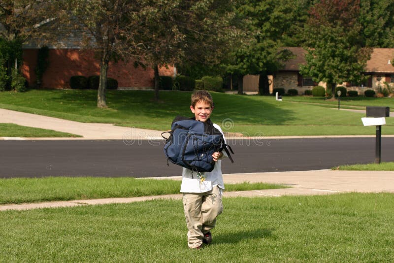 Mother Warns Her Son after Coming Back from School Stock Image - Image ...