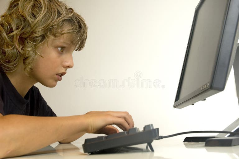 2,120 Teen Boy Computer Screen Stock Photos - Free & Royalty-Free Stock ...
