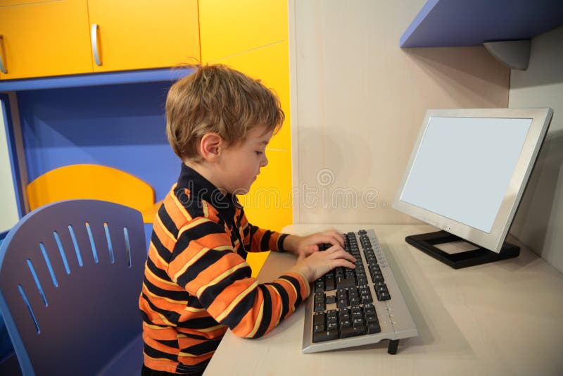 Youth on computer stock photo. Image of bright, young, learn - 40002