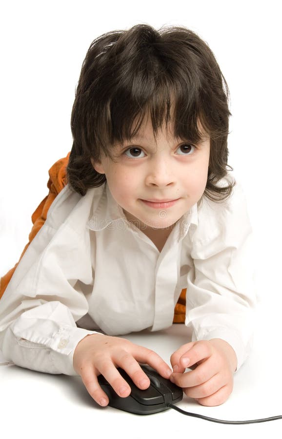 Using Mouse stock image. Image of beauty, white, model - 1116647