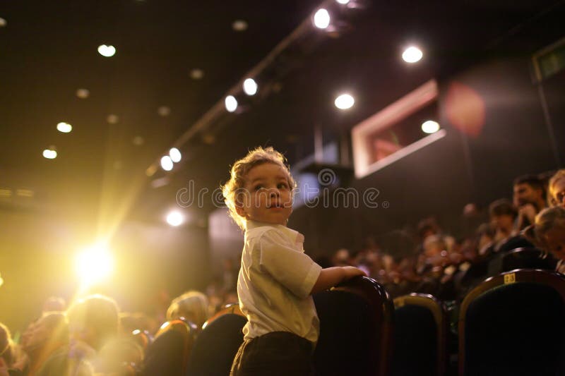 Boy at a concert stock image. Image of caucasian, childhood - 34896541