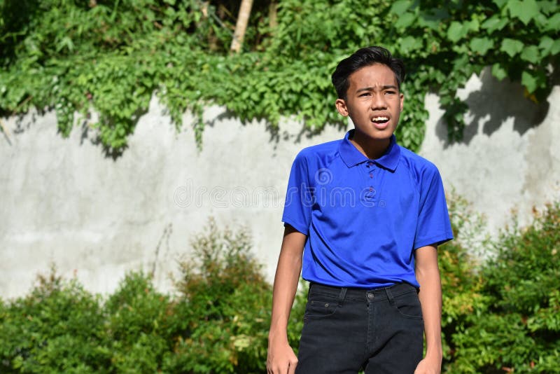 A Boy and Confusion stock image. Image of logic, friend - 158312259