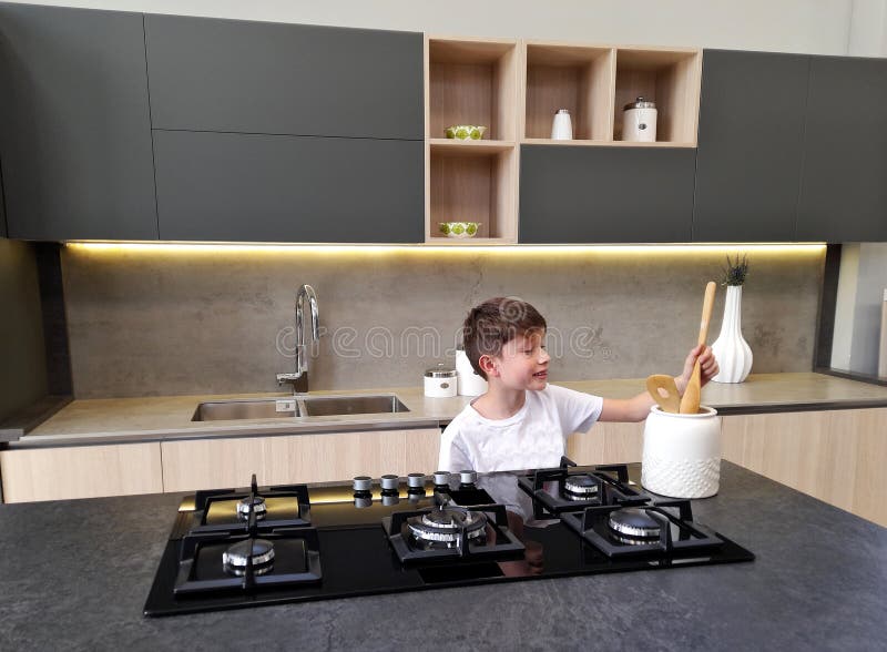 Boy cooking stock photo. Image of cooking, teen, vegetarian - 242506530