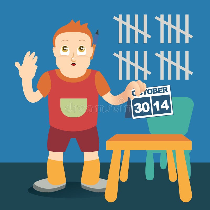 Counting Days stock vector. Illustration of count, cross - 29286439