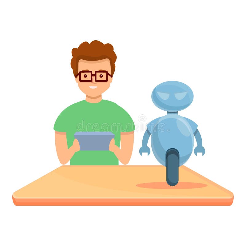 Programming Robot Education. Math Computer Science Stock Vector ...