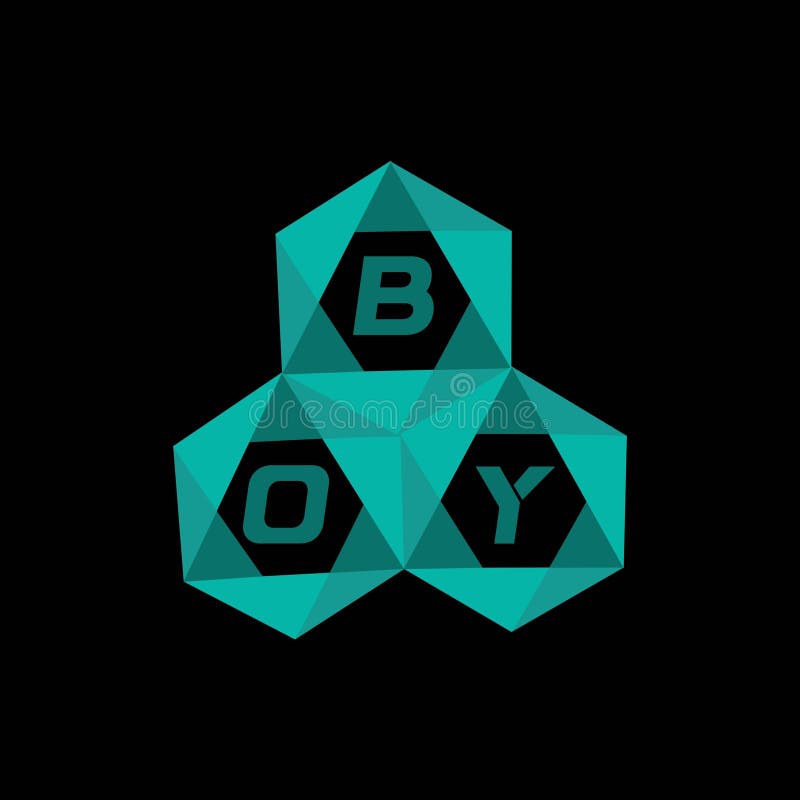 BOY Creative Minimalist Letter Logo. BOY Unique Vector Initials ...